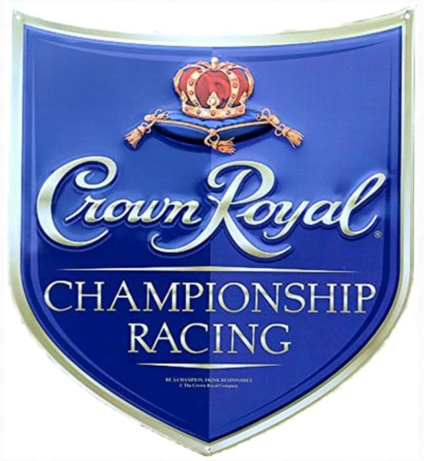 Crown Royal Championship Racing Shield Metal Sign NEW
