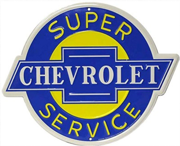 Chevrolet Super Service Signs / Chevy Sign / Chevrolet Signs / Chevy ...