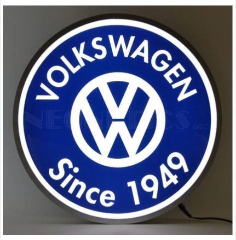 Volkswagen LED Sign / VW Light Signs