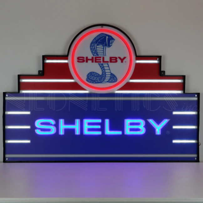 Shelby LED Sign / Shelby Cobra / Snake LED / Man Cave / Garage Signs