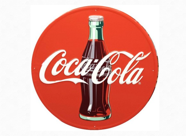 24" Licensed Coca-Cola Sign / Coke Signs / Soda Pop Wall Decor