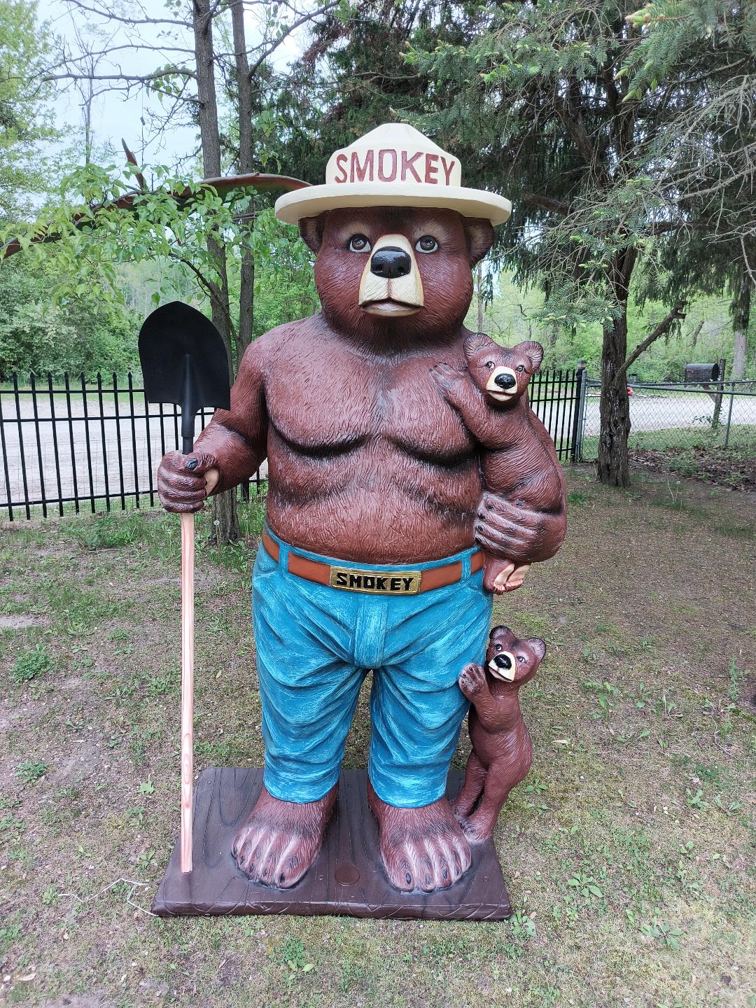 Smokey The Bear Fiberglass Statue / Smokey Bears Statues / Fire Safety ...