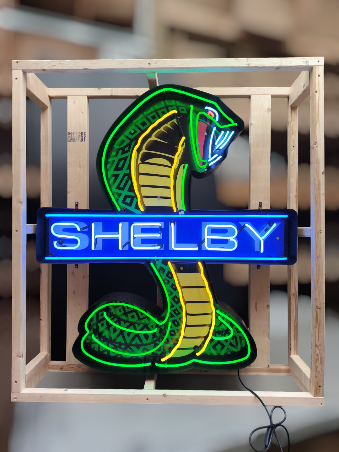 Shelby Cobra Neon Sign / Snake Signs / Cobra Neon / Man Cave