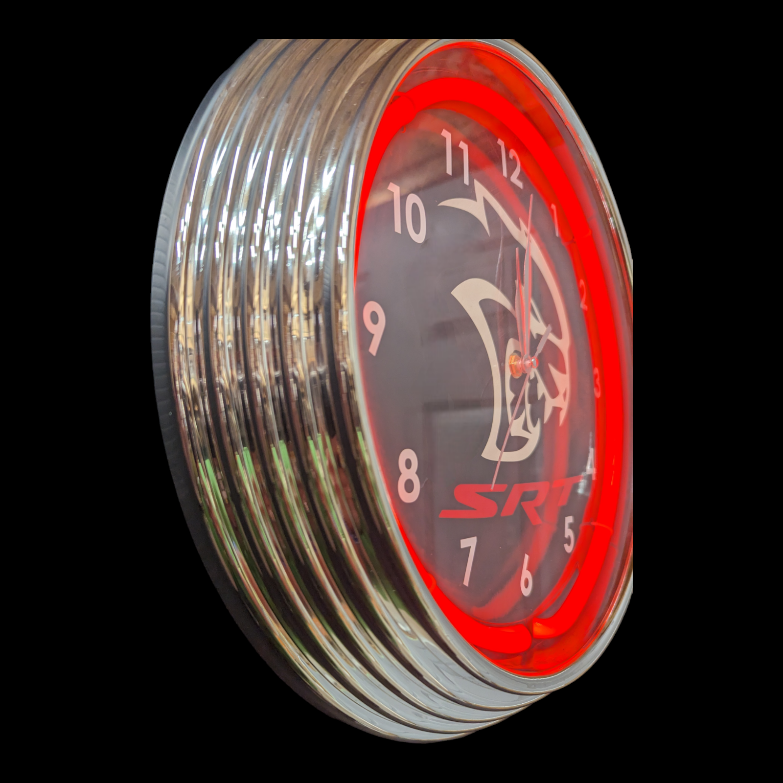 SRT Neon Clock / Dodge Clocks / Chrysler Neon Clocks / Neon Clocks