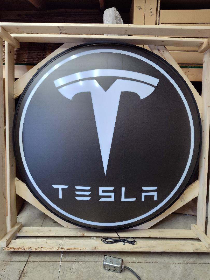 Tesla 47" Dealership Sign / Tesla Signs