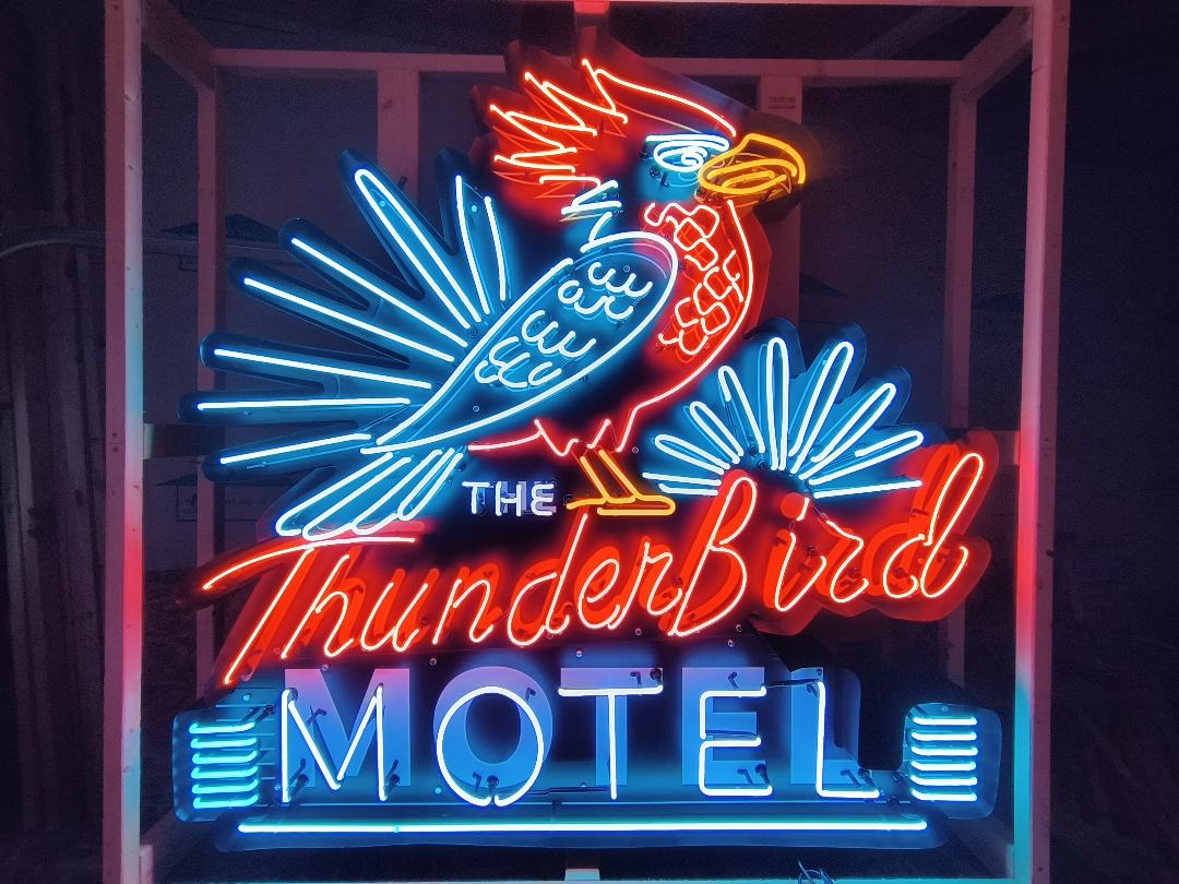 Thunderbird Motel Neon Sign / Thunder Bird Hotel Signs