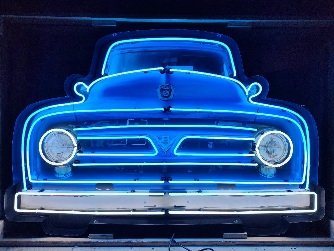 Ford Truck Neon Sign / Ford V8 Truck Grill Neon Signs