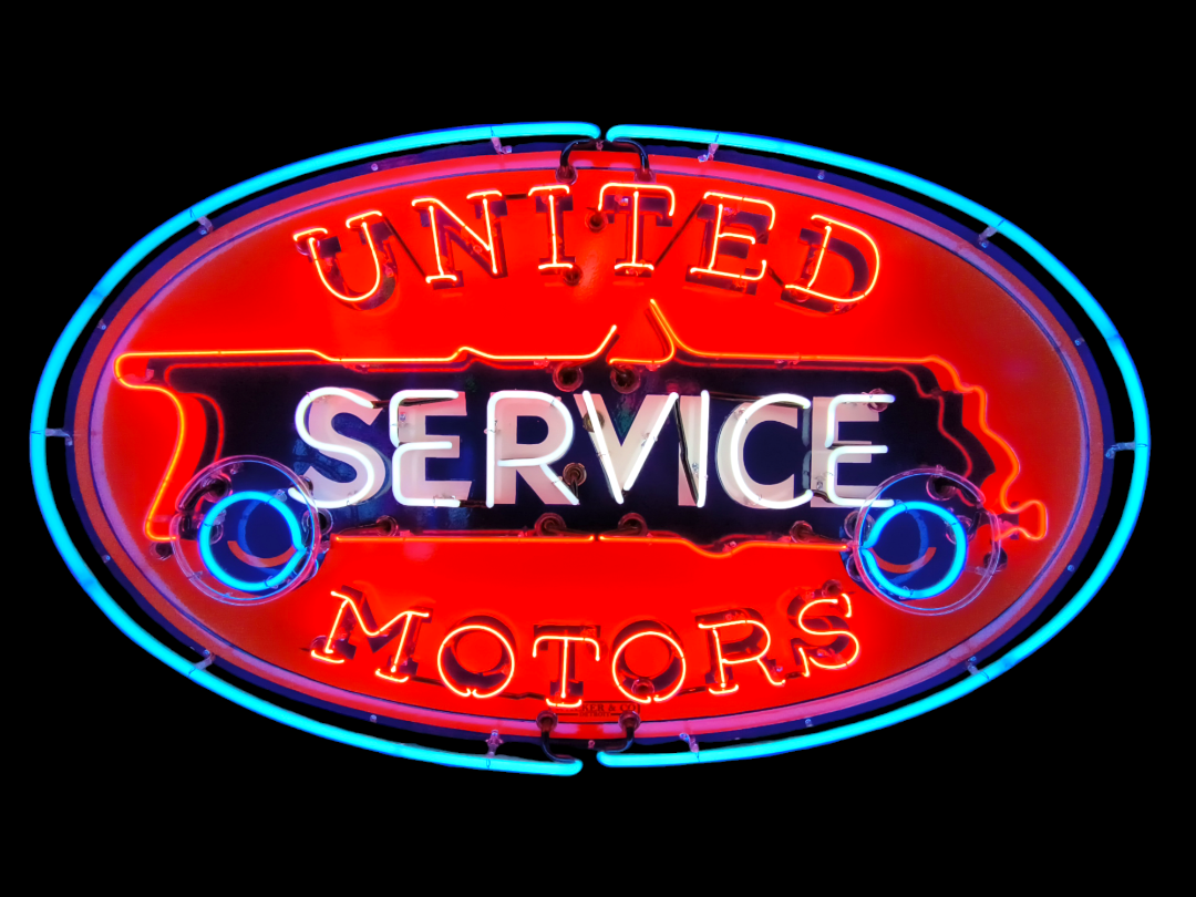 United Motors Neon Sign / United Motors Service Neon Signs