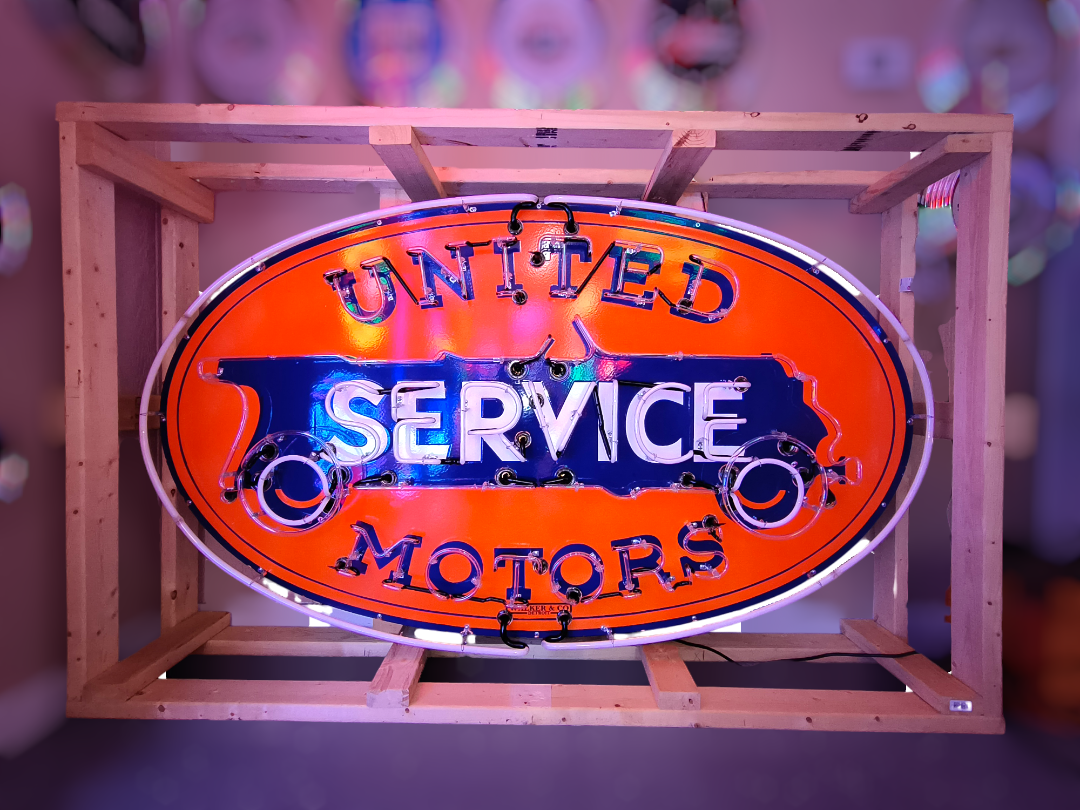United Motors Neon Sign / United Motors Service Neon Signs