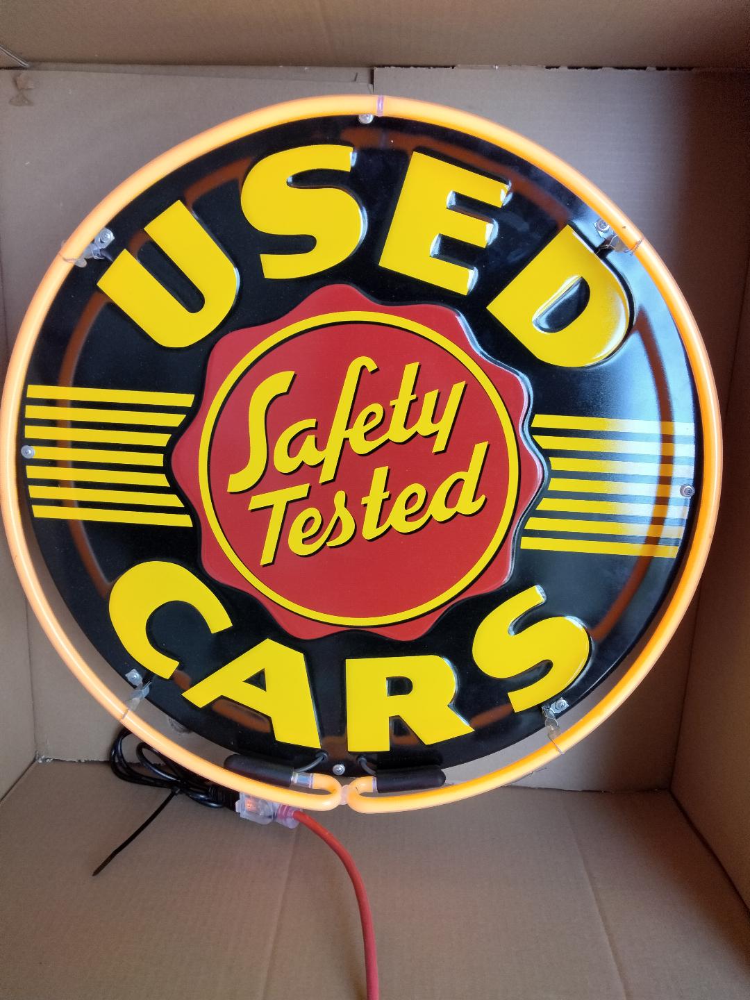 Used Cars Neon Sign / Car Dealership Signs / Classic Car Neons