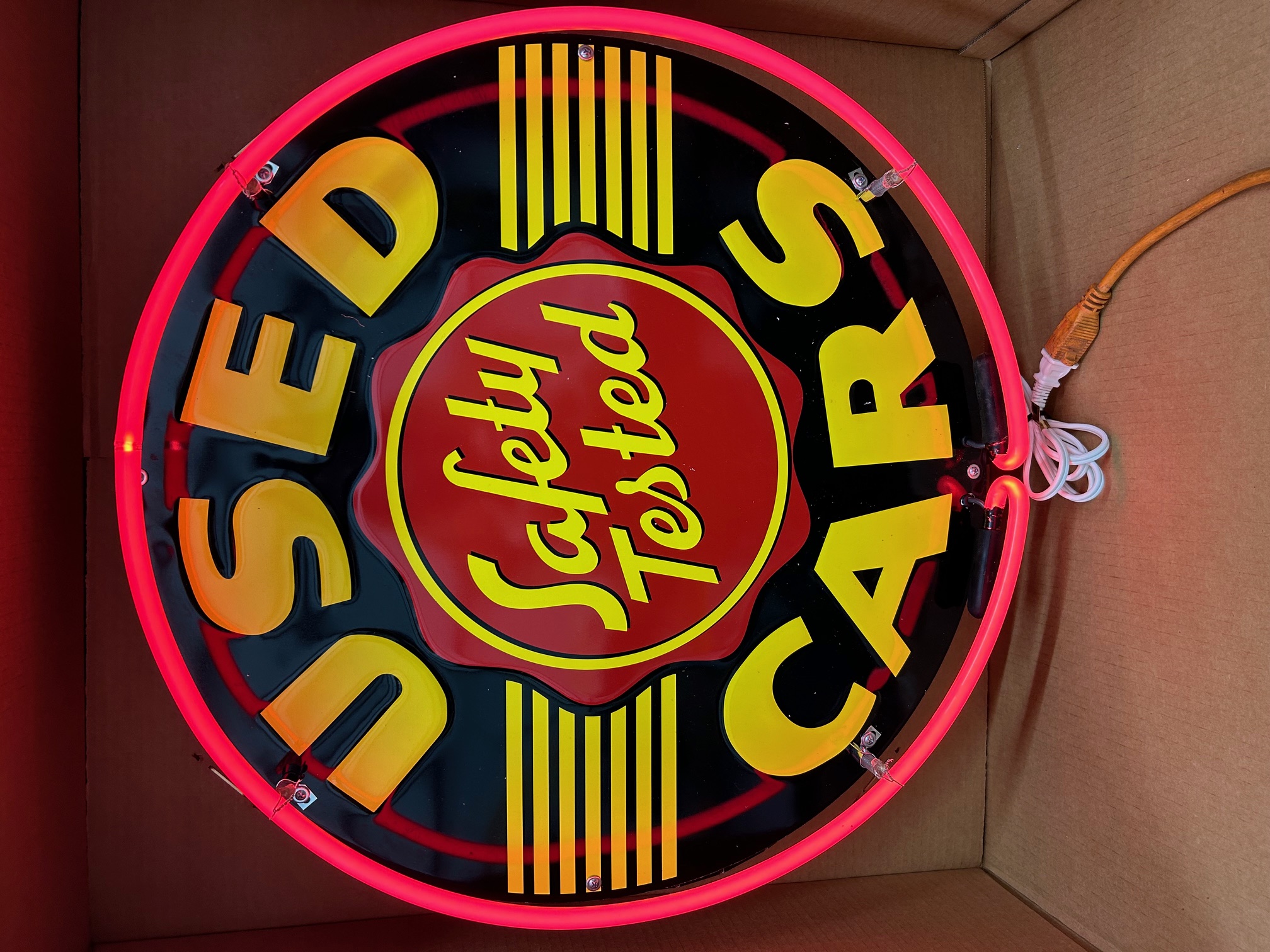 24" Used Cars Neon Sign / Used Car Signs