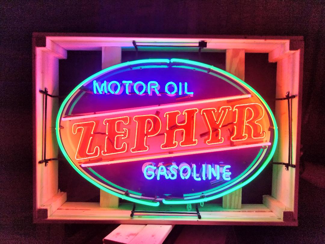Zephyr Neon Sign / Gas Station Signs / Zephyr Neons