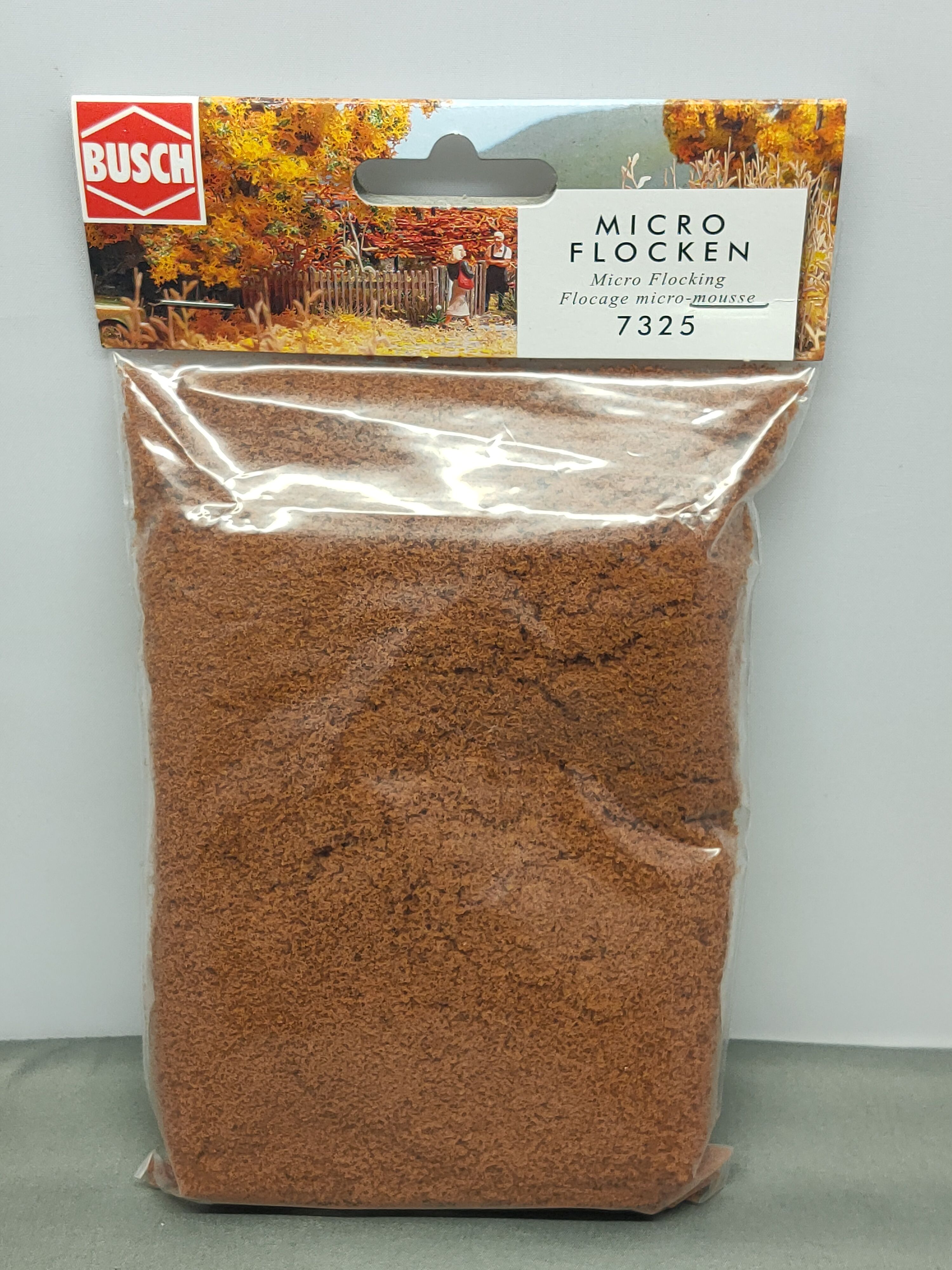 Busch. Orange/Brown Autumn flock material