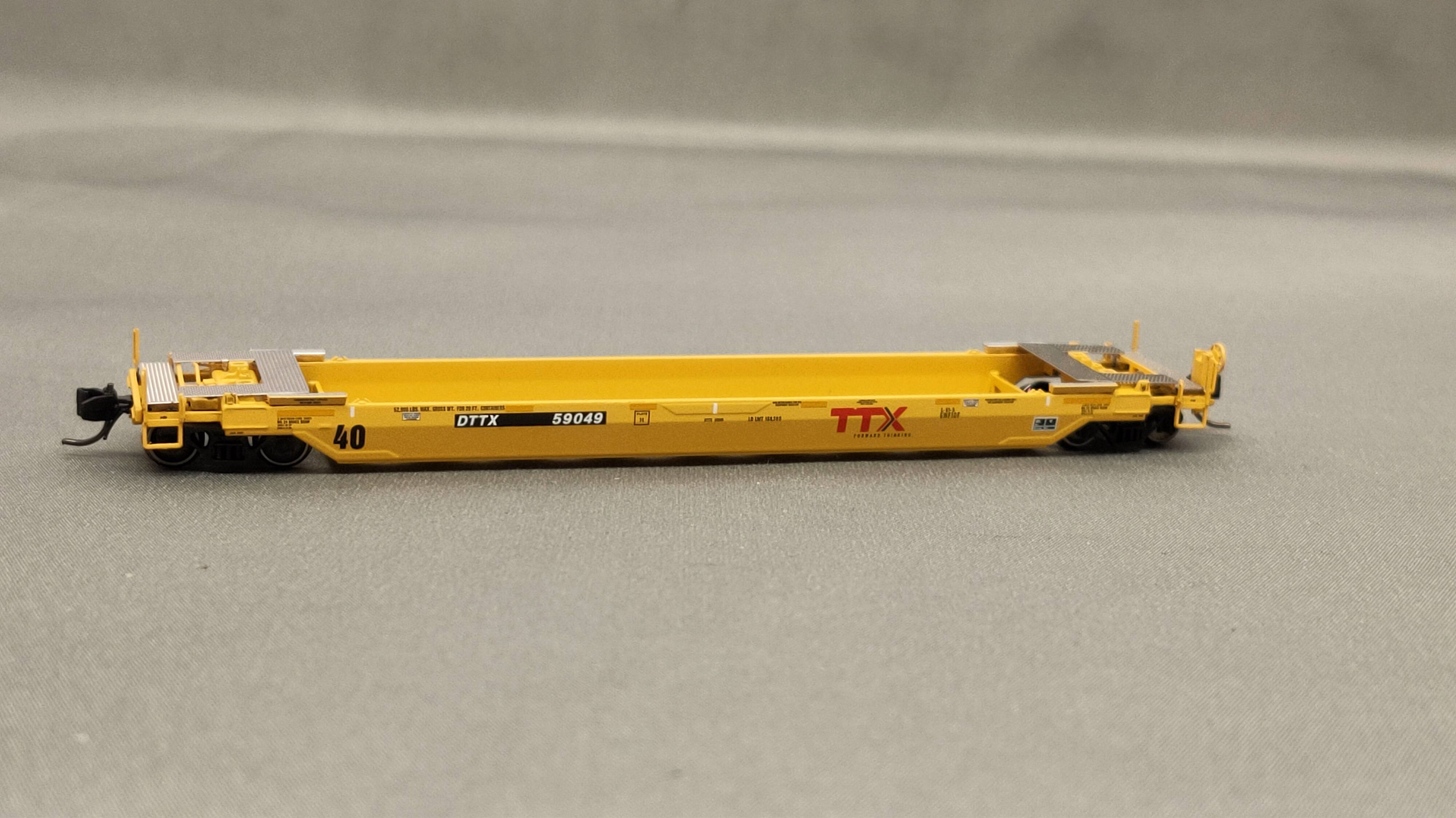 Atlas N Scale. 40' rebuilt well car TTX forward thinking #59049