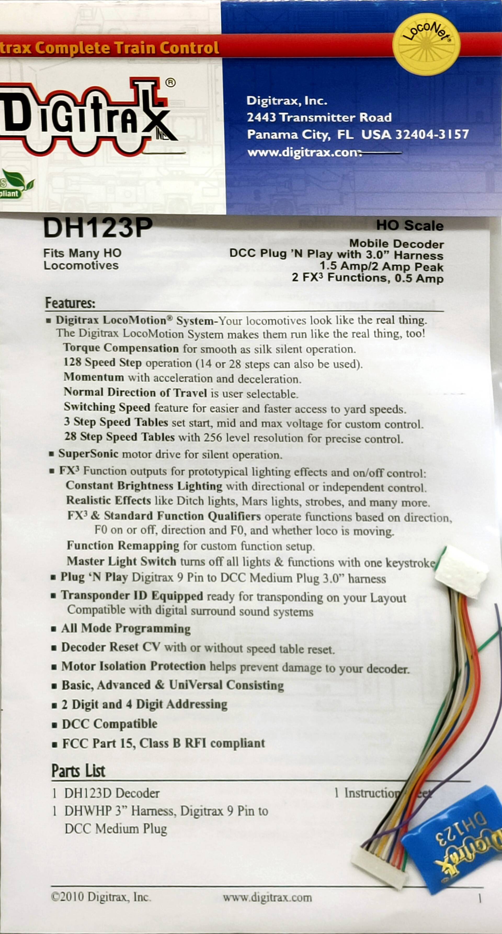 Scx Scalextric Digitrax DH187PS ~ New 2025 ~ HO Scale 1 Amp DCC Mobile ...