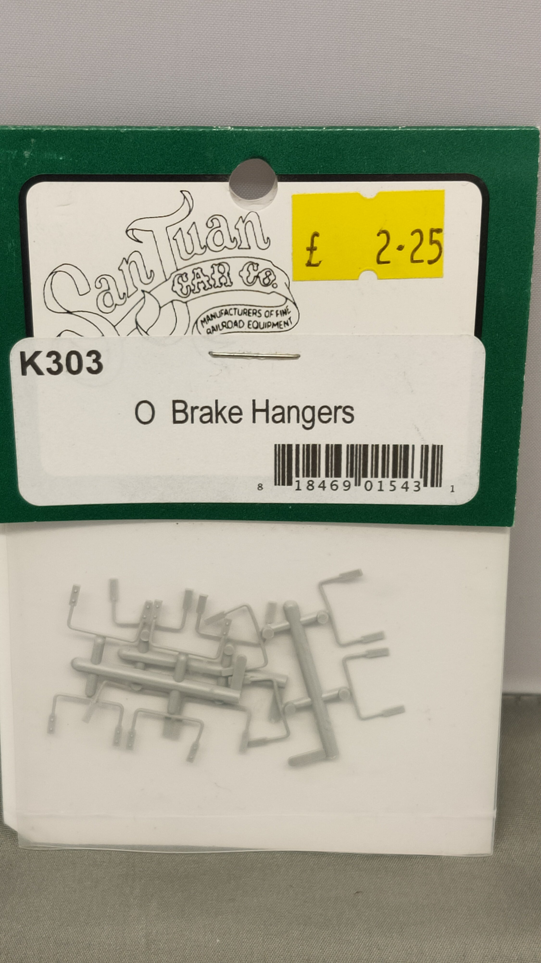 San Juan Car Co O Scale. Brake hangers