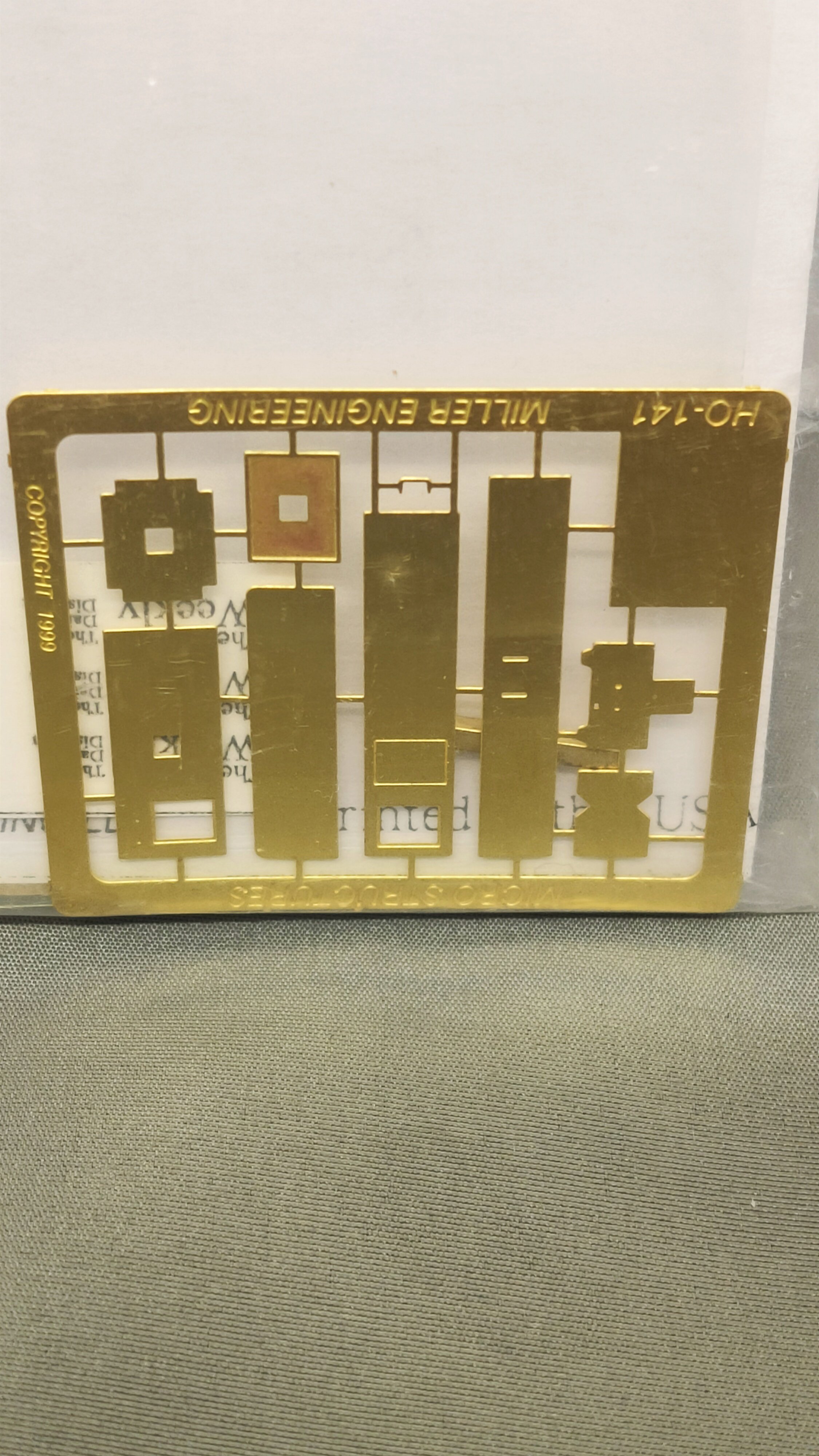 Miller Engineering HO. Photo etched brass newsstands kit