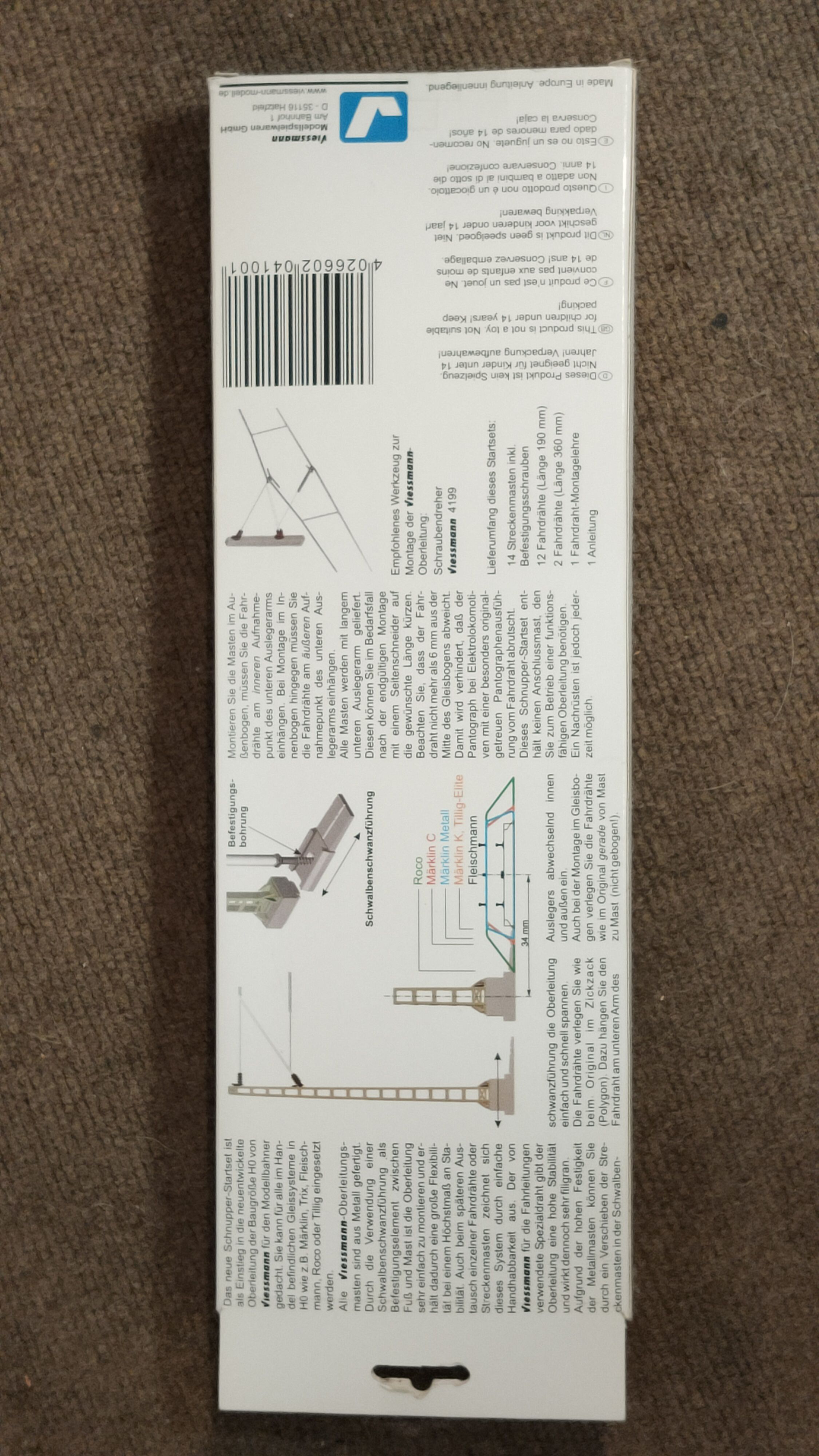 Viessmann HO. Catenary mast start set