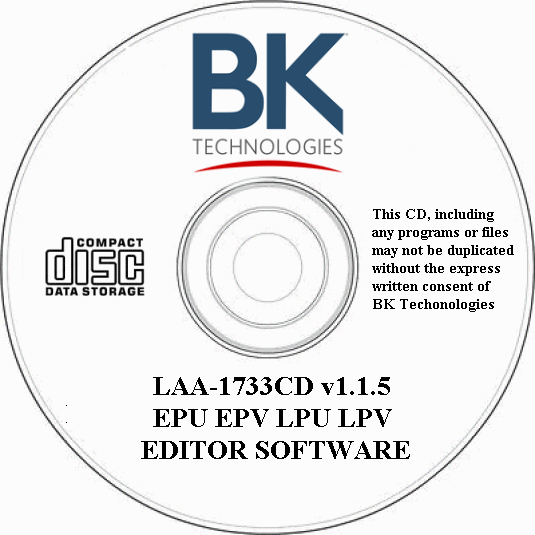 BK LAA-1733 EPU EPV EDITOR SOFTWARE