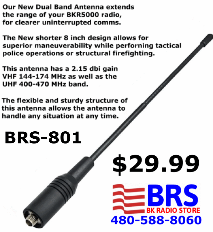 BRS-801 DUAL BAND ANTENNA