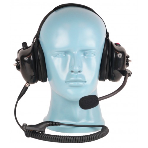 BK Radio KNG Radios Behind The Head Dual Muff Headset with Volume Control