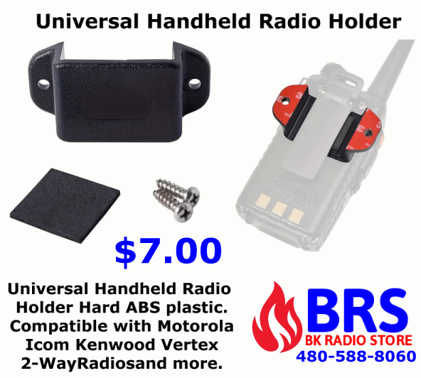 Universal radio mount holder