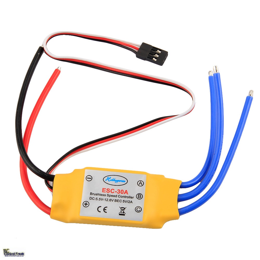 30a Brushless 450 Helicopter Multicopter Motor Speed Controller Rc Esc