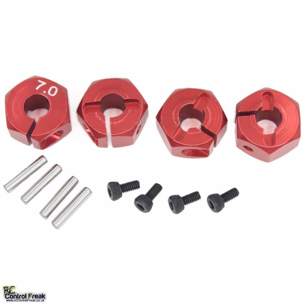 1:10 RC Car Aluminium 7.0 Wheel Hex Nut 12mm HSP HPI Tamiya Buggy