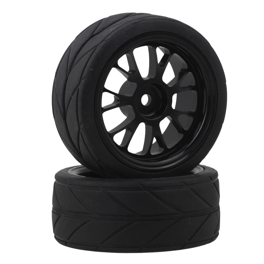 1:10 On Road Racing RC Car Rubber Wheels Tyres Y Shape Rims Hub BQLZR