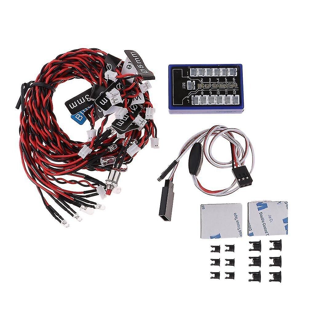12 LED Simulation Lights Smart System Flash Lighting Kit RC 1/10 Car ...