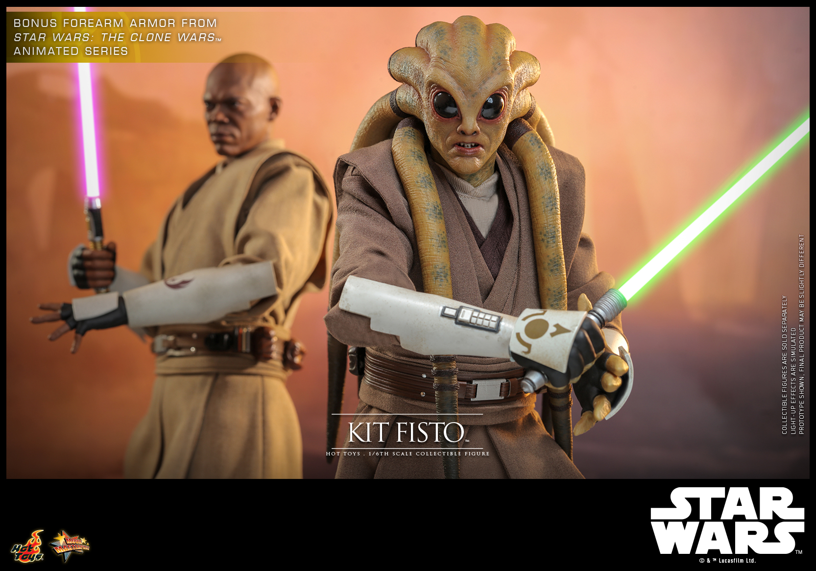 Hot Toys – Star War Episode III: Revenge of the Sith - 1/6th scale Kit Fisto Collectible Figure