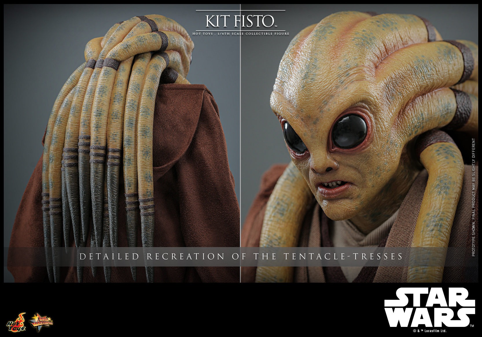 Hot Toys – Star War Episode III: Revenge of the Sith - 1/6th scale Kit Fisto Collectible Figure