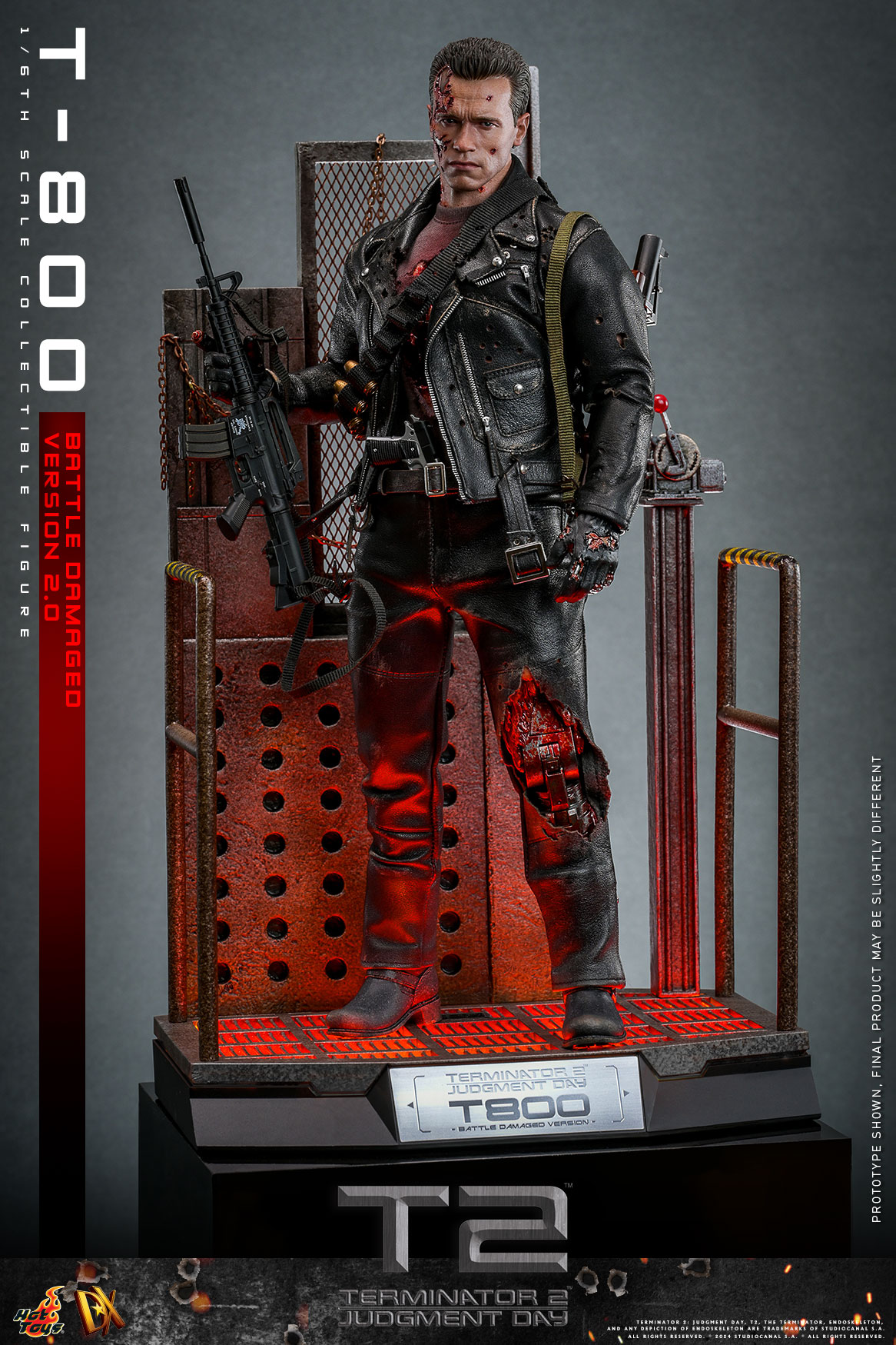 Hot Toys – Terminator 2: Judgment Day - 1/6th scale T-800 (Battle ...