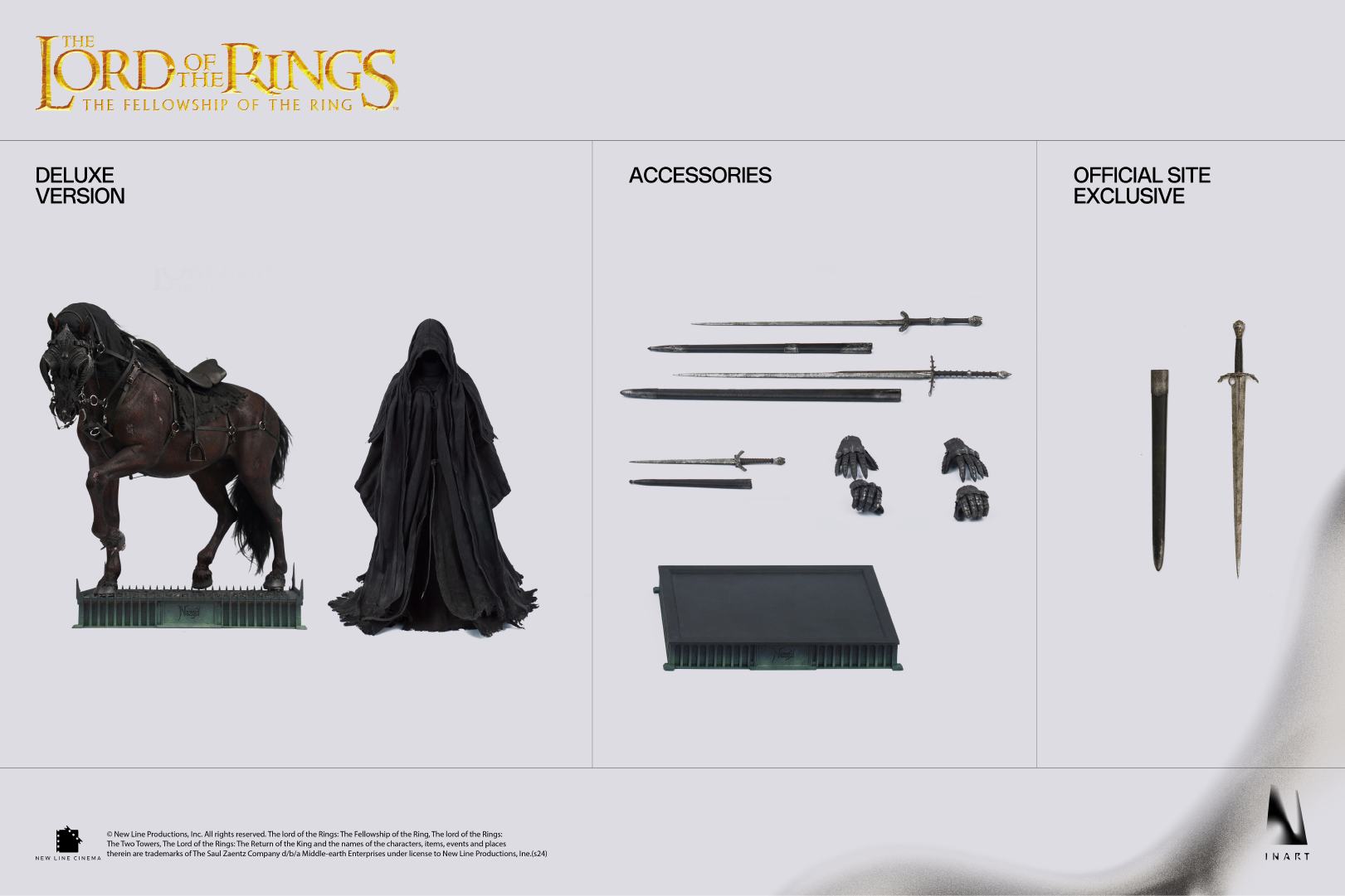 Inart Lord Of The Rings Nazgul Deluxe 1:6 Scale Figure