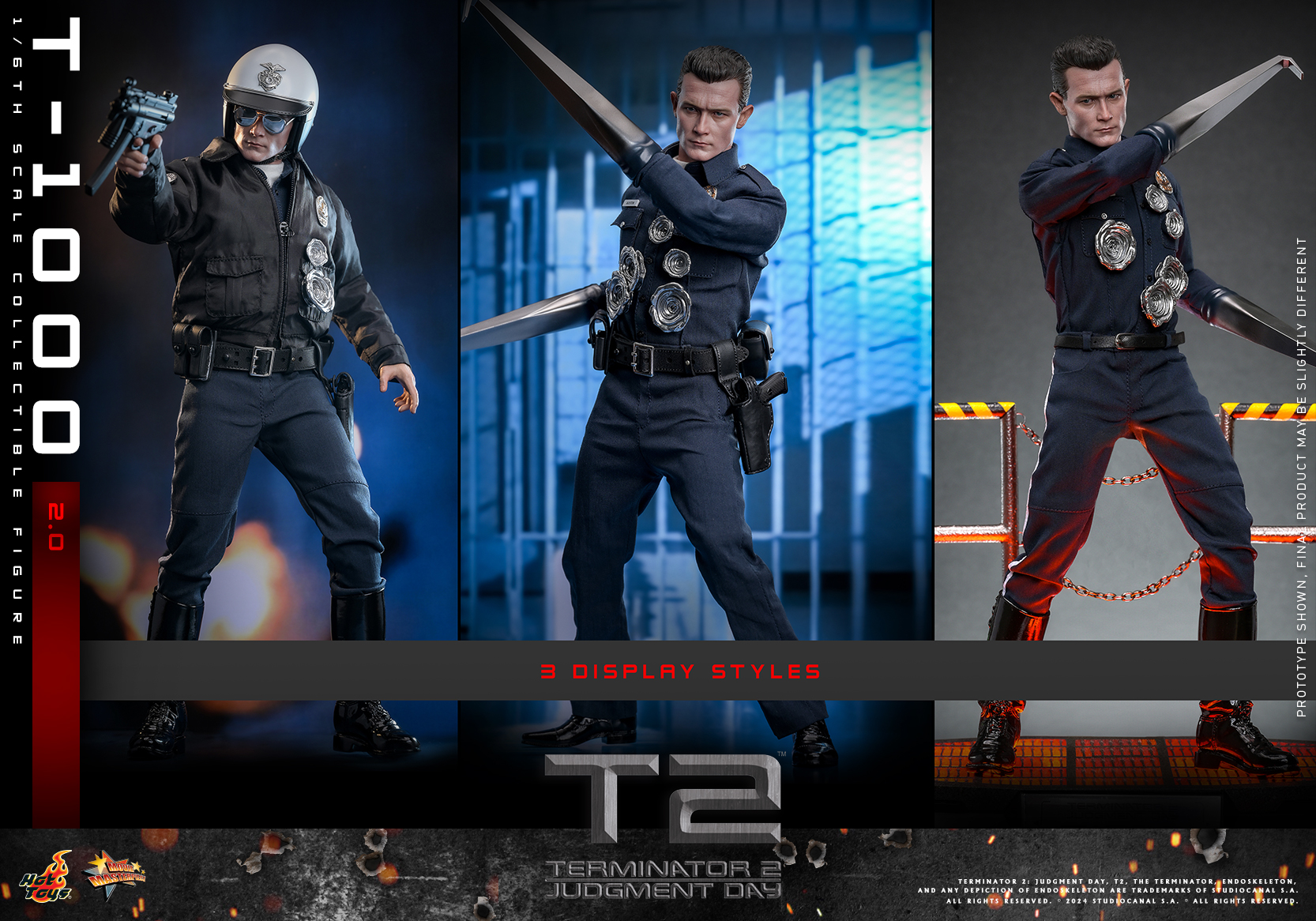 Hot Toys – Terminator 2: Judgment Day - 1/6th scale T-1000 (2.0 ...