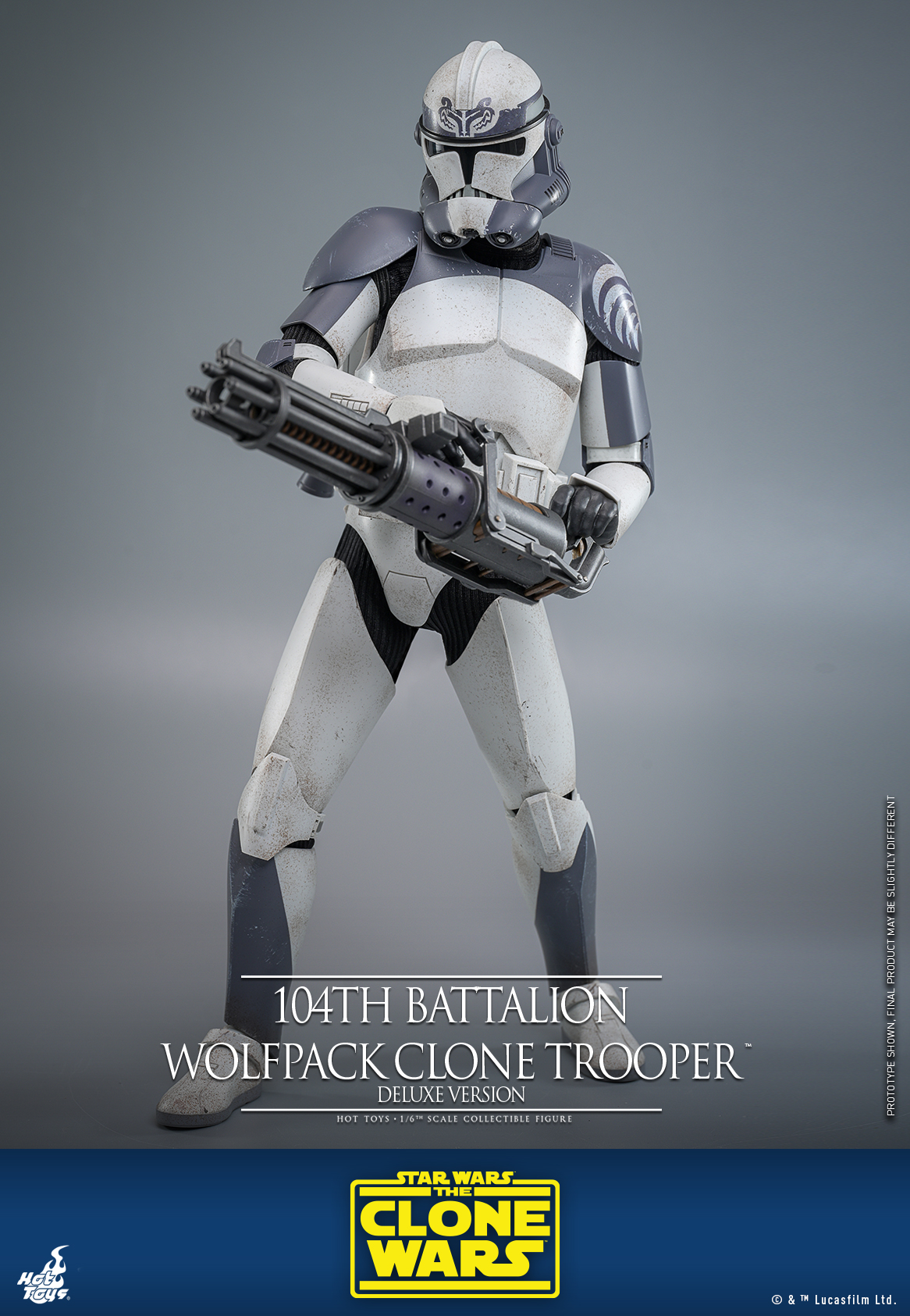 Hot Toys – Star Wars: The Clone Wars - 104th Battalion Wolfpack Clone Trooper Collectible Deluxe