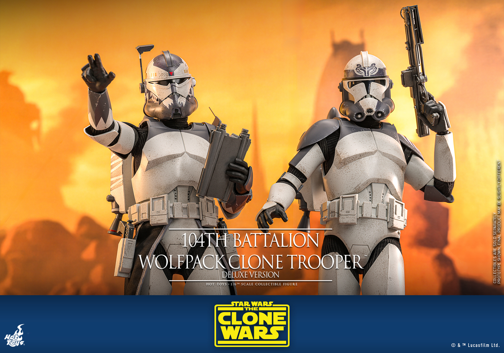 Hot Toys – Star Wars: The Clone Wars - 104th Battalion Wolfpack Clone ...