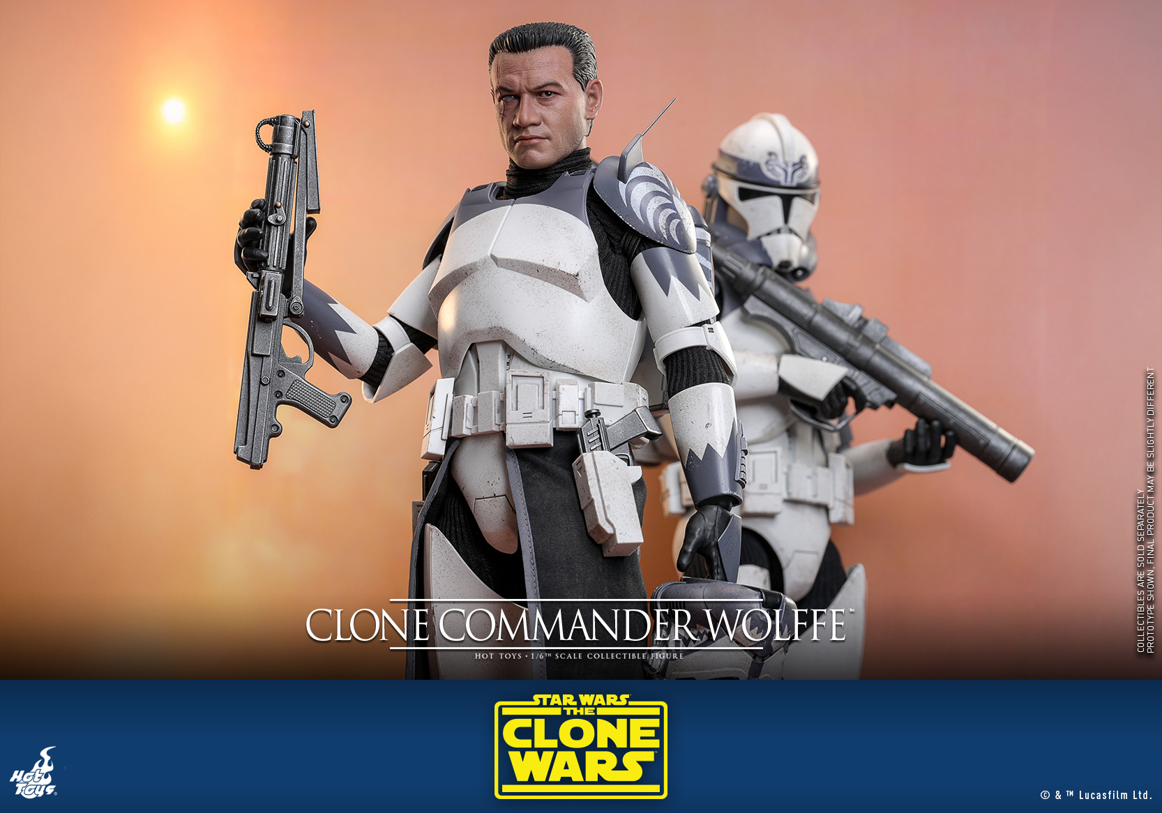 Hot Toys – Star Wars: The Clone Wars - 1/6th scale Clone Commander Wolffe Collectible Figure