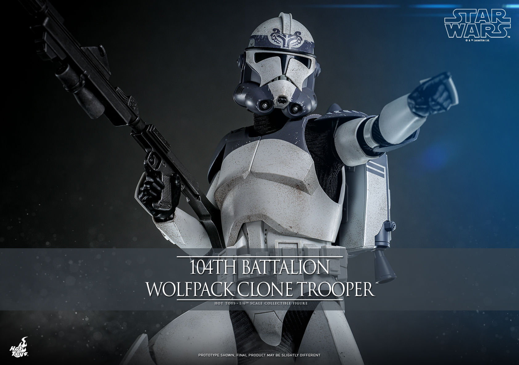 Hot Toys - Star Wars: The Clone Wars - 104th Battalion Wolfpack Clone Trooper Collectible