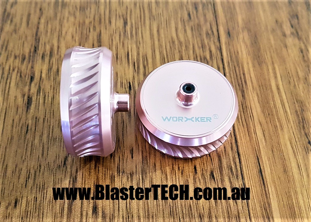 Worker Gold Angled Grooved Metal Flywheels