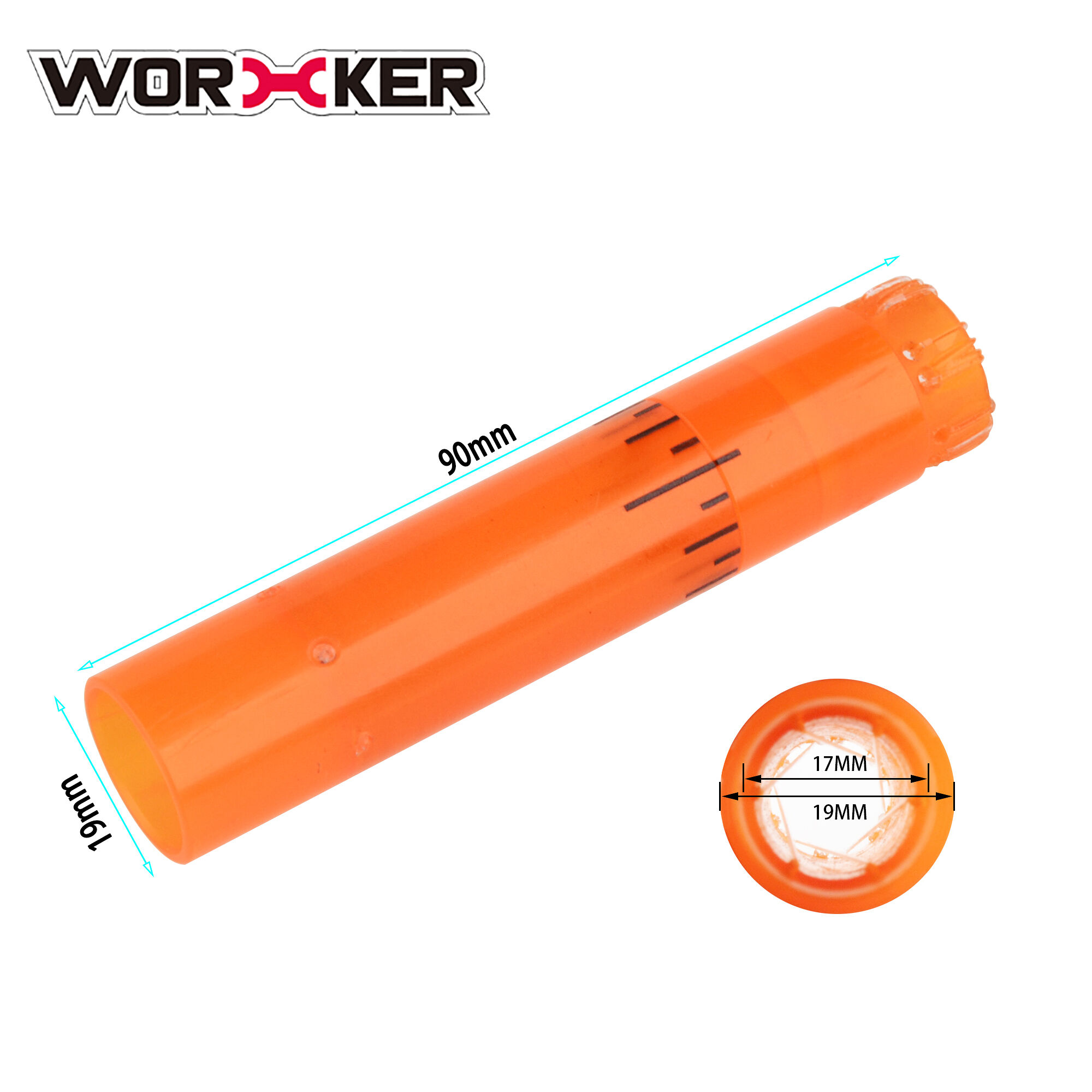 16mm Scar Adjustable String Tube Plastic Muzzle Worker