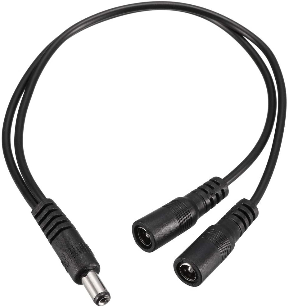 Power splitter cable - 1 male to 2 female