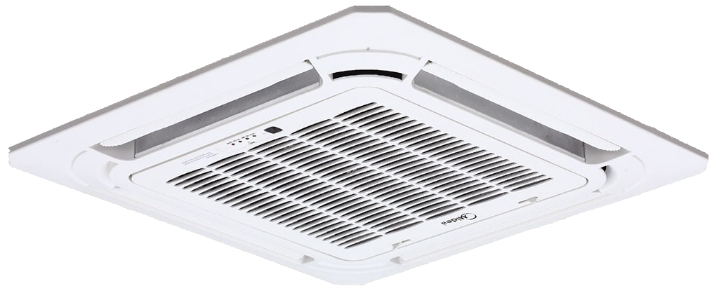 Midea 36000 BTU 17.6 SEER Ceiling Cassette Mini Split Heat Pump AC ...