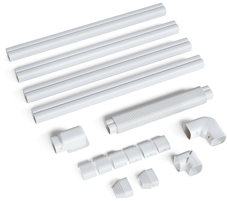 C&H 3'' PVC Lineset Cover for Mini Split Systems CH-LNSC12