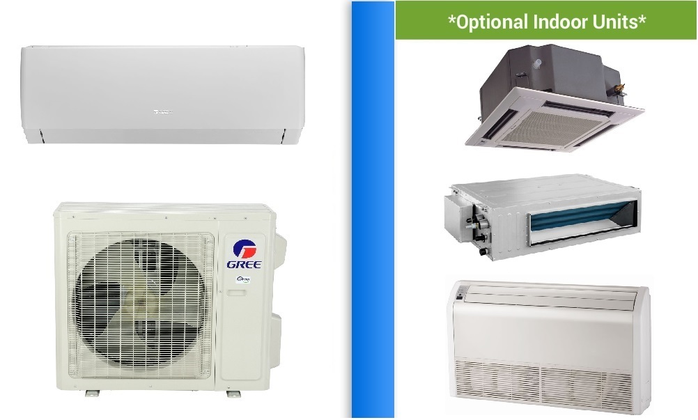 Gree 24000 BTU 23 SEER Mini Split Hyper Heat Pump AC