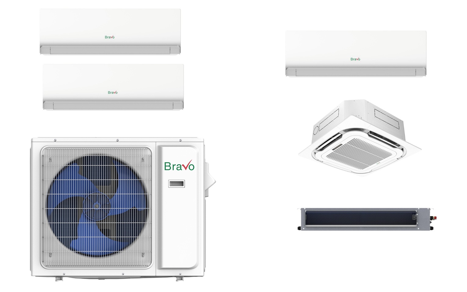Bravo 2 Zone R32 Mini Split Heat Pump (-13°F) - Custom Build