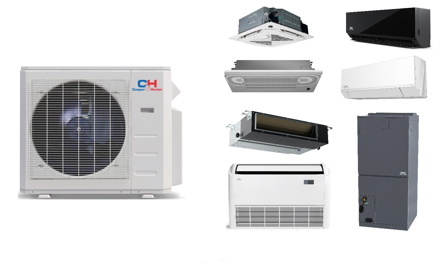 C&H 454B Multi 2-6 Zone Mini Split Heat Pump AC R454B