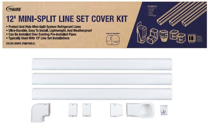 ProAire 12' Mini-Split Line Set Cover Kit