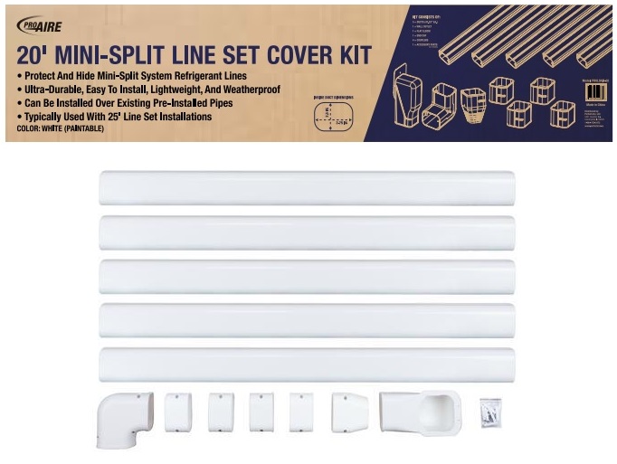 ProAire 20' Mini-Split Line Set Cover Kit