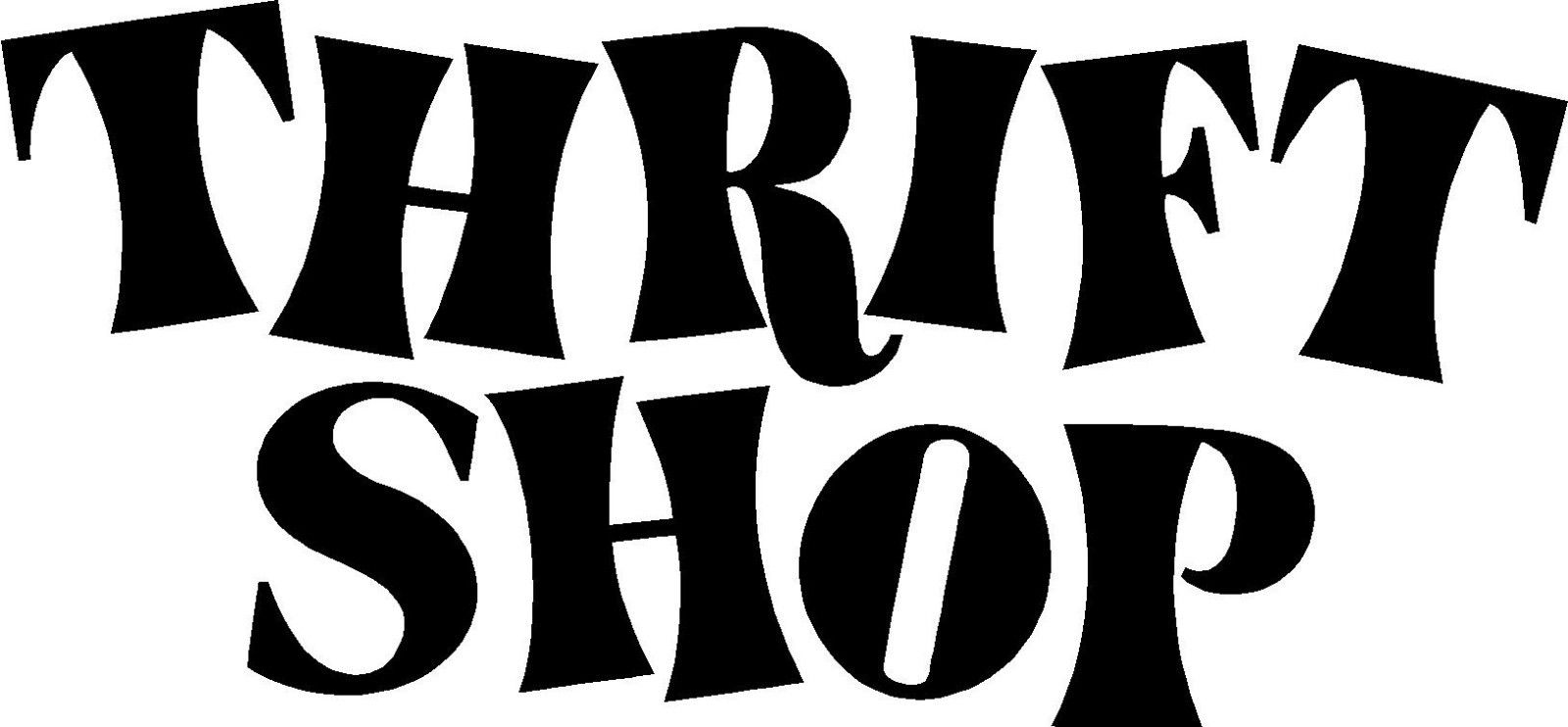 Thrift Shop Store Business Sign Vinyl Decal Sticker Sign Window Door Glass